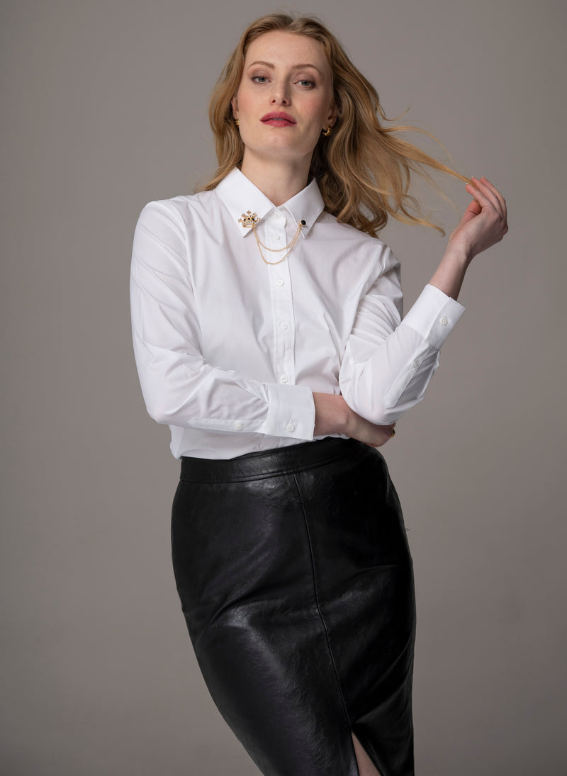 Crown Collar Brooch and Chain – The Shirt Company
