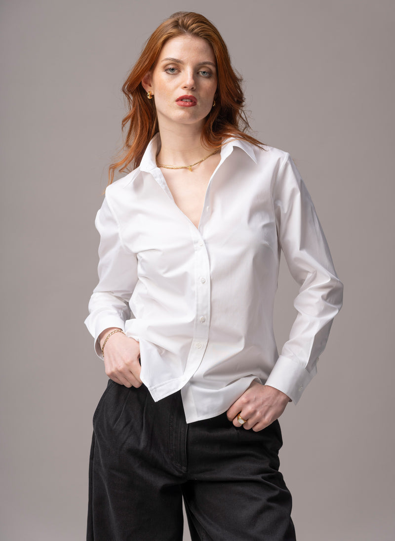 Womens Work Shirts | Basic White Shirt | The Shirt Company